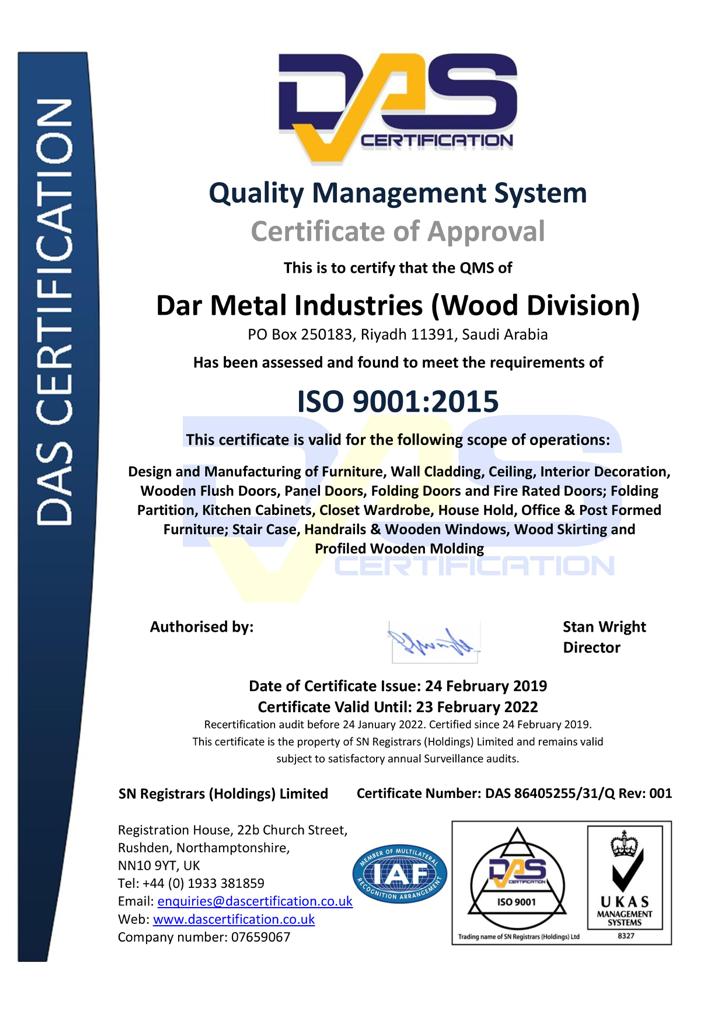 Official Documents – Dar Metal